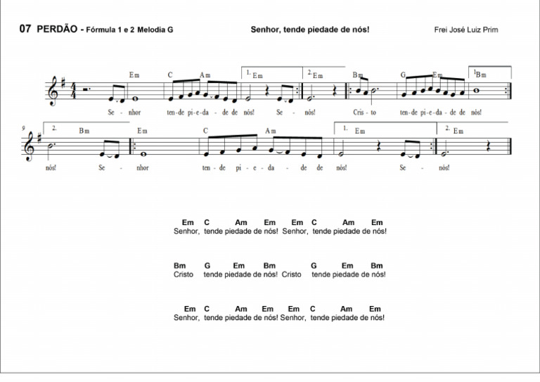 Ato Penitencial - Senhor, Tende Piedade - Frei José Luiz Prim | PDF
