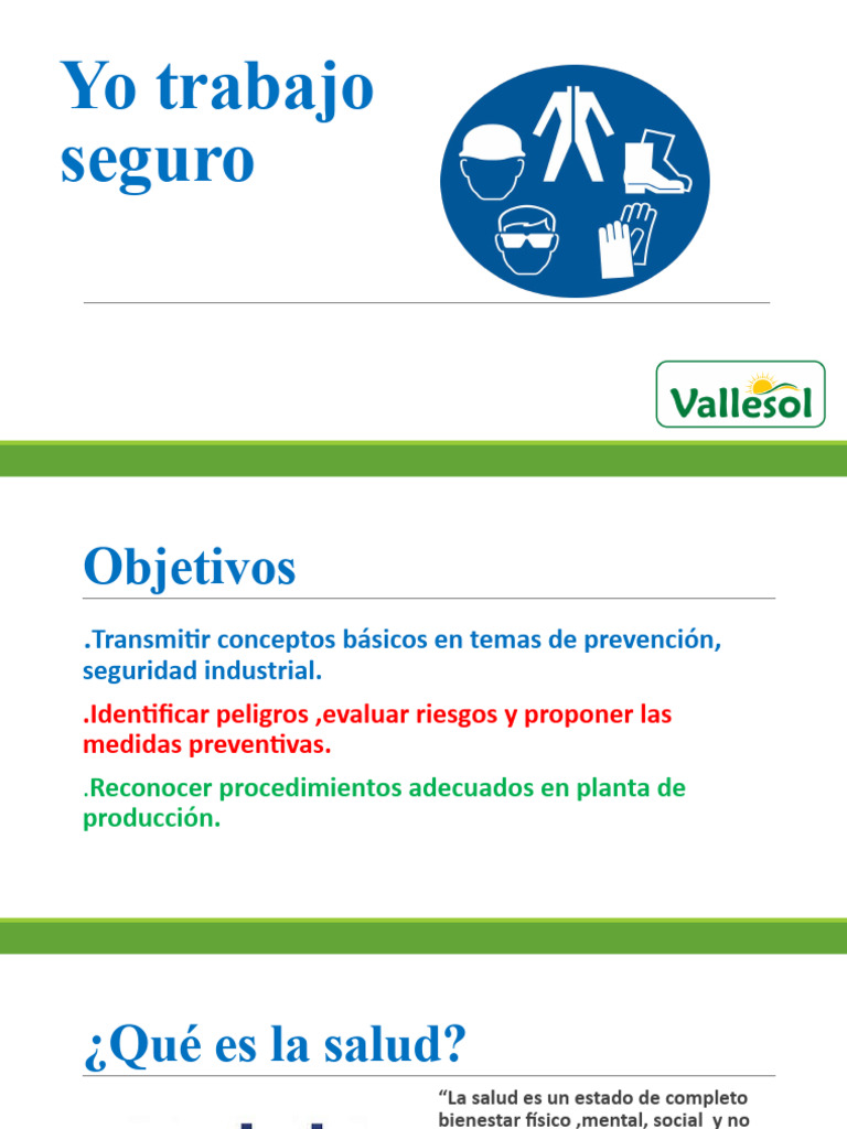 Charla de Seguridad 1 | PDF