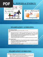 Grade 12 Work, Energy, and Power Notes | PDF | Force | Physical Phenomena