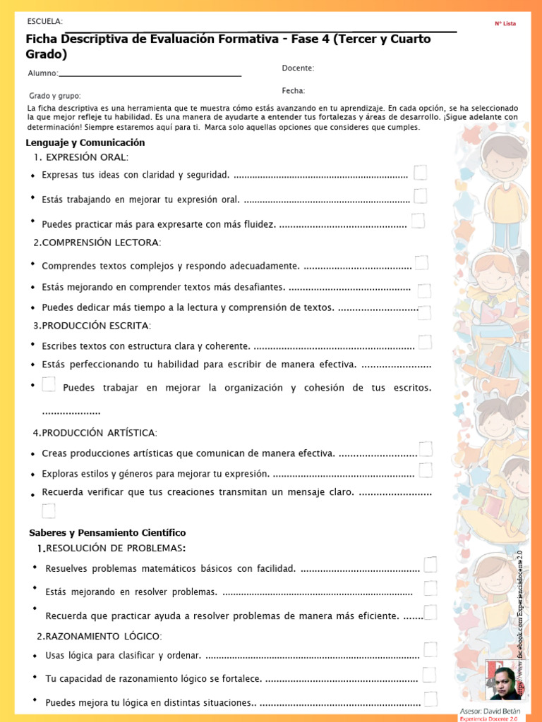 740760725-Fase-4-Ficha-Descriptiva-por-campo-formativo (1) | PDF | Pensamiento | Comprensión lectora