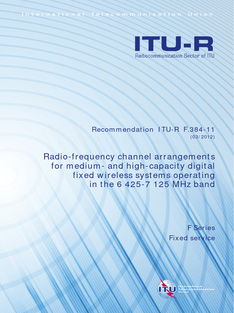 Radio-Frequency Channel Arrangements For Medium-And High-Capacity ...