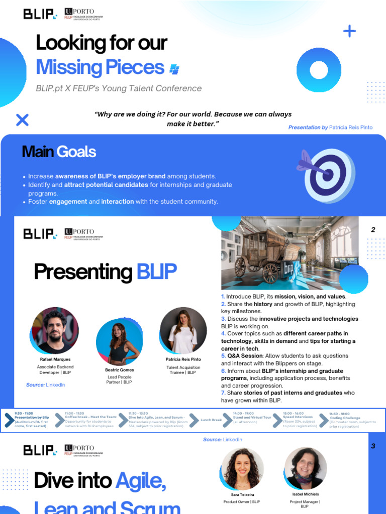 Engage with BLIP: Student Opportunities | PDF | Agile Software Development | Scrum (Software ...