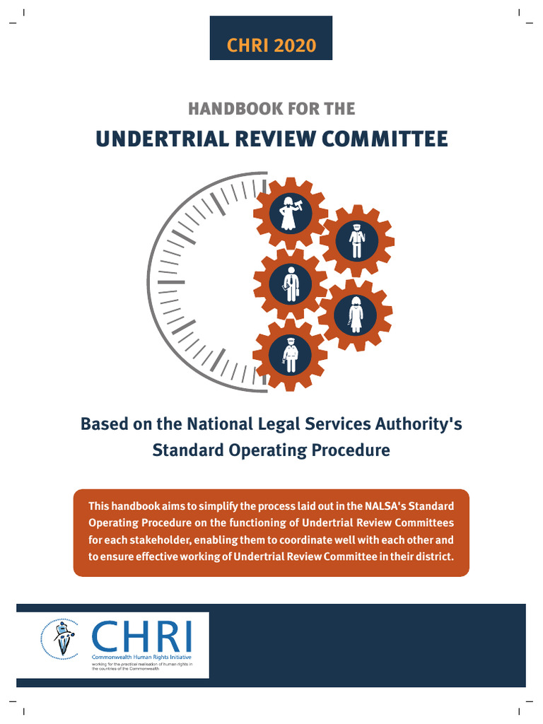 Handbook for Undertrial Review Committees | PDF | Bail | Public Sphere