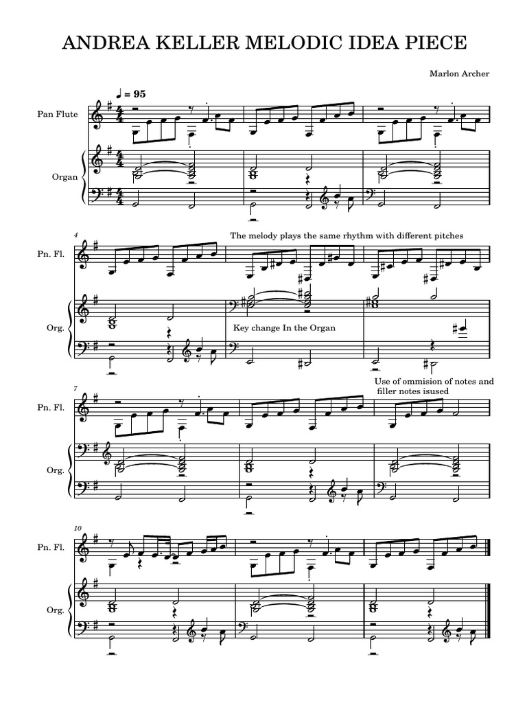 VCE Composition Example Piece | PDF | Musicology | Musical Compositions