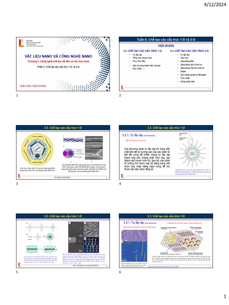 Tuan 6. Che Tao Cau Truc 1D Va 2D | PDF