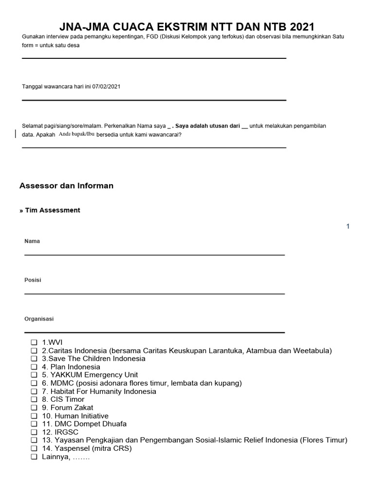 Jna-Jma NTT-NTB | PDF