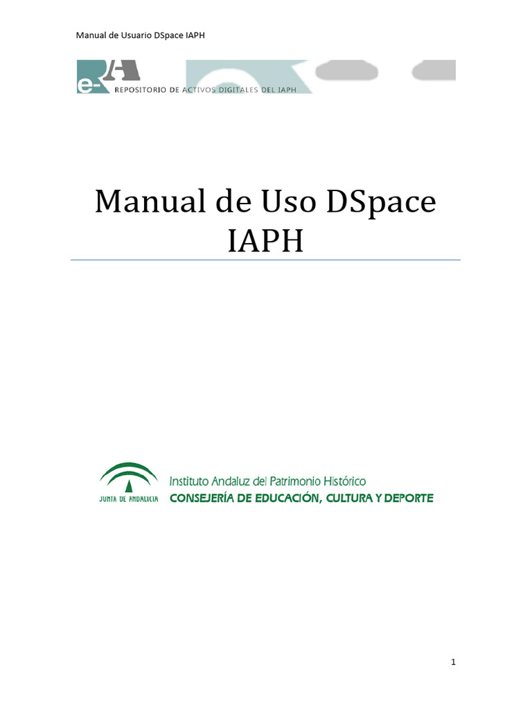 Manual DSpace IAPH Ayuda Consulta | PDF | Metadatos | Archivo de computadora