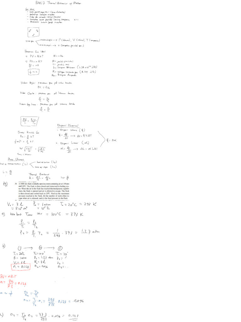 Thermal Behavior of Matter | PDF