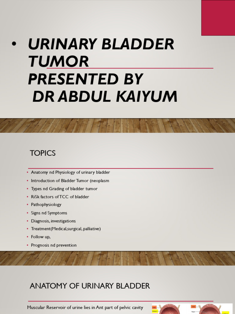 Urinary Bladder Tumor | Download Free PDF | Causes Of Death | Medical ...