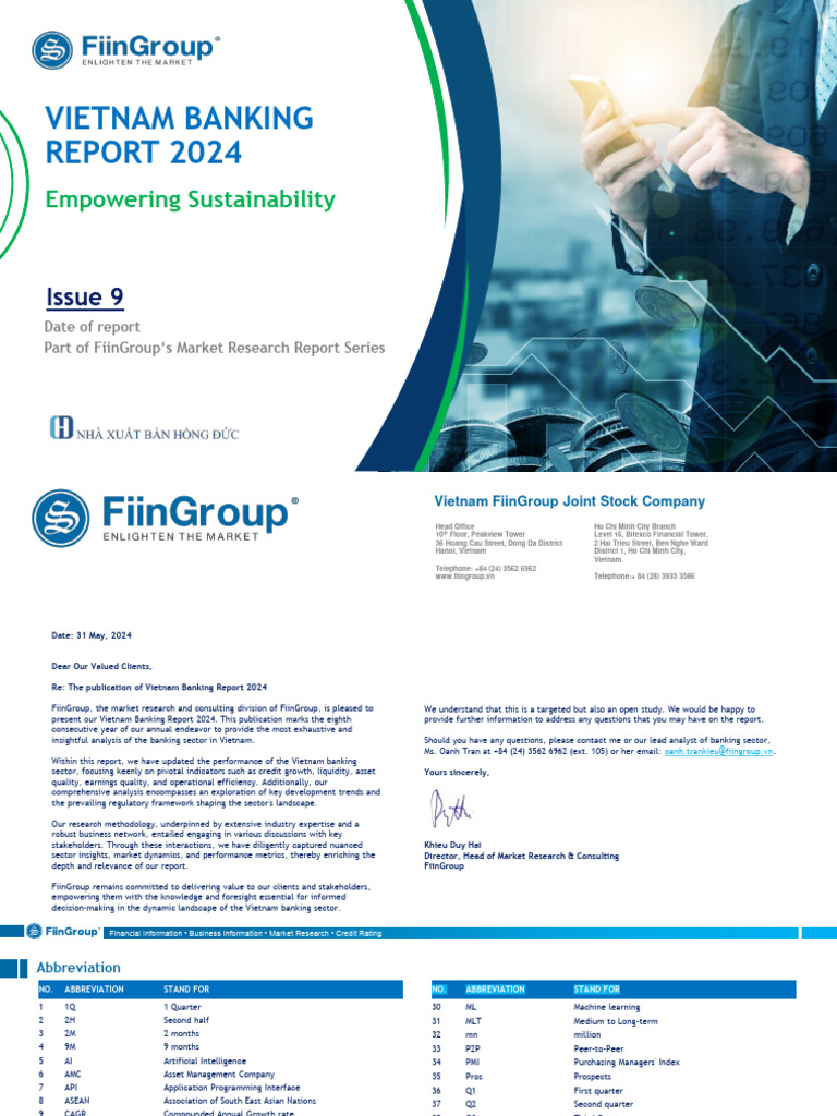 Vietnam Banking Report 2024 Overview | PDF | Banks | Debt