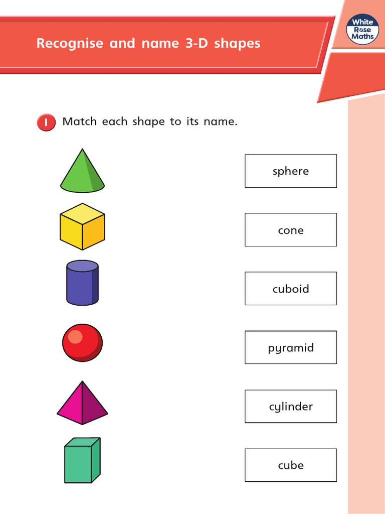 Lesson 4 Recognise and Name 3 D Shapes 2019 | PDF