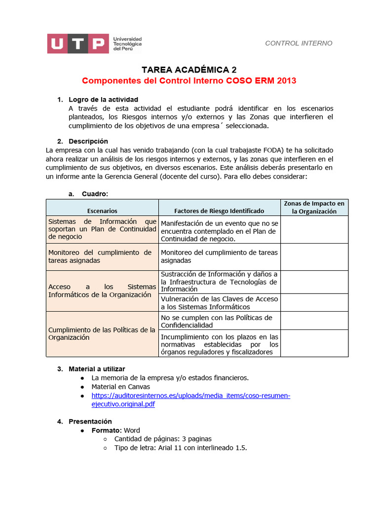 Semana 08 CI-Consignas TA2 - INJRVC | PDF | Informática