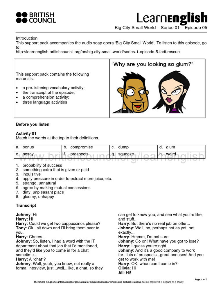 BCSW s01 E05 | PDF | Syntax | Linguistics