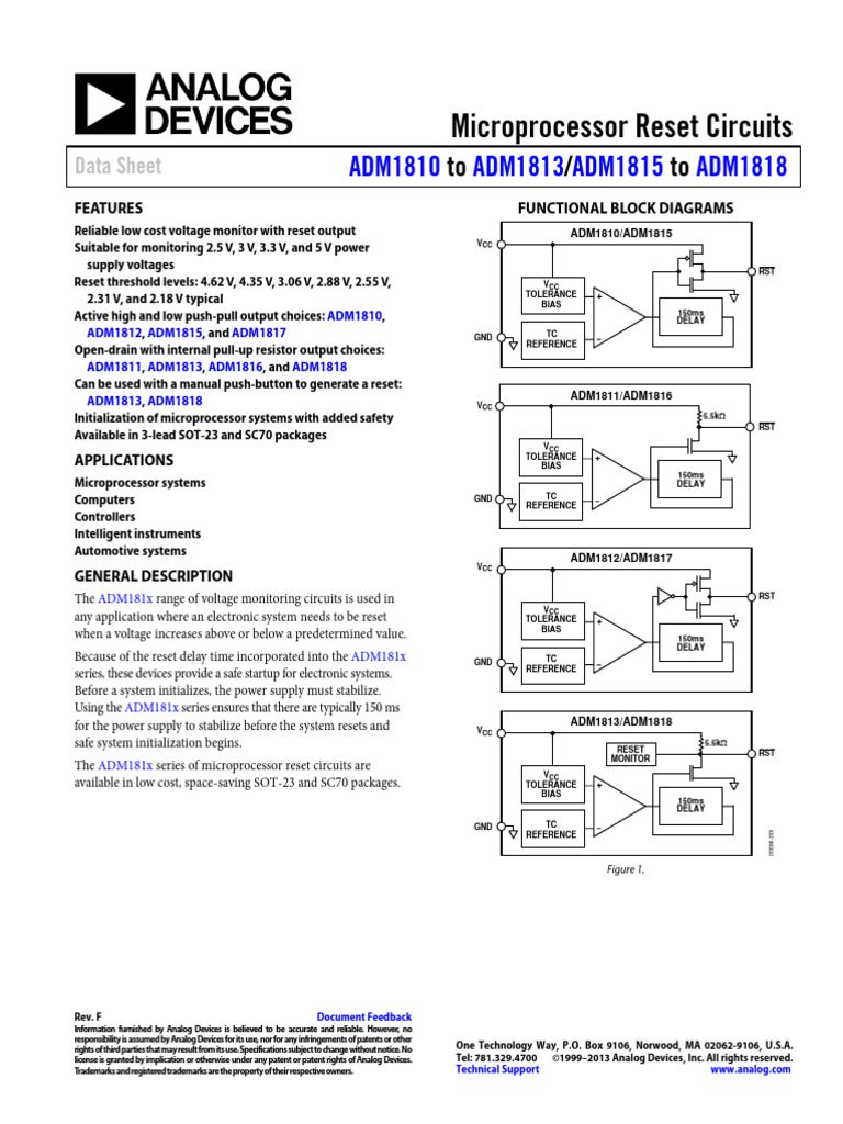 Adm1810 1811 1812 1813 1815 1816 1817 1818-1503194 | PDF | Electrical Engineering | Electrical ...