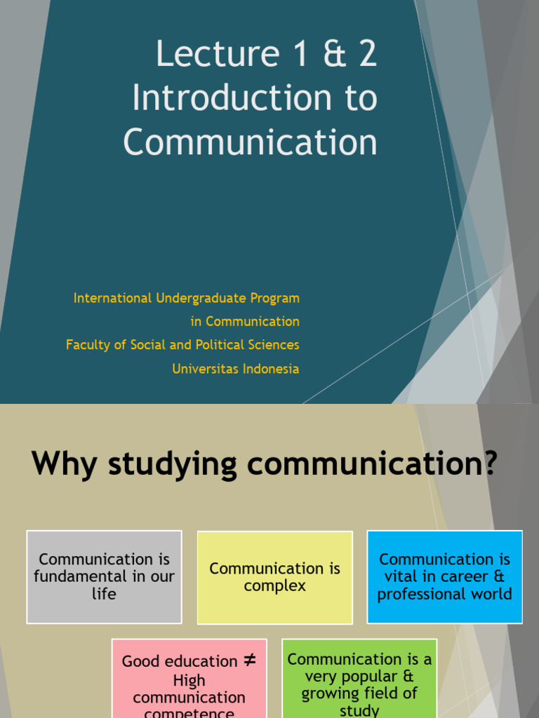 Lecture 1-2 PIK S1 KKI (Introduction) - 2023 | PDF | Communication | Liberal Arts Education