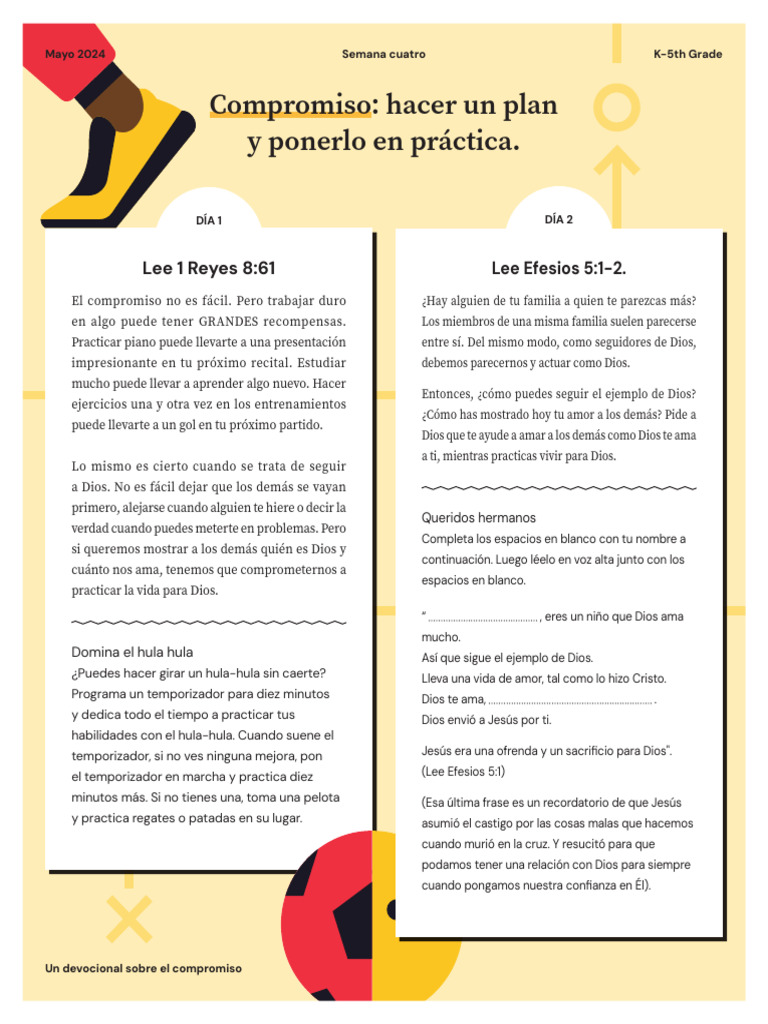 Devocional Semana 4-1 | PDF | Amor