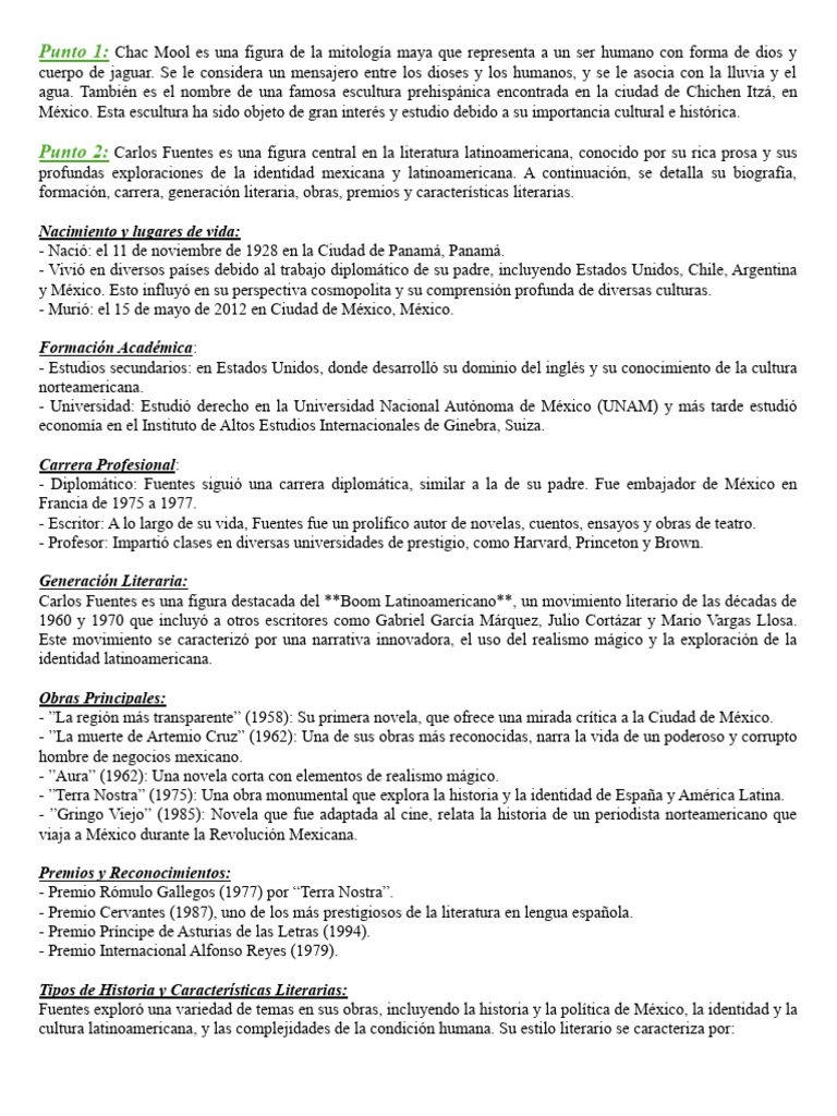 Chac Mool 2024 | PDF | Literatura latinoamericana