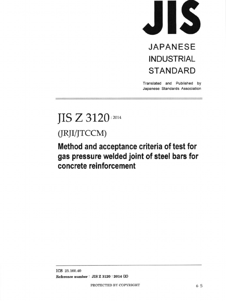 JIS Z 3120 English Version | PDF | Fracture | Welding