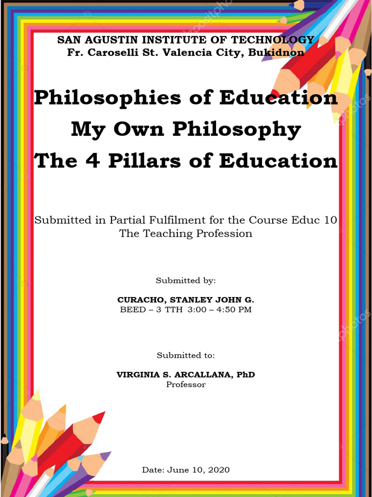 Philosophies of Education | PDF | Learning | Knowledge