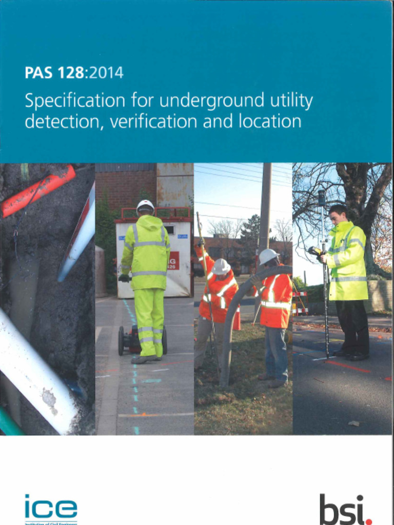 PAS 128-2014 - Specific For Underground Utility Detection | PDF