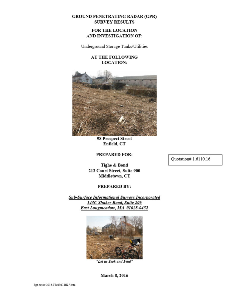 GPR Survey Results 3-8-16 | PDF | Electronics | Electrical Engineering