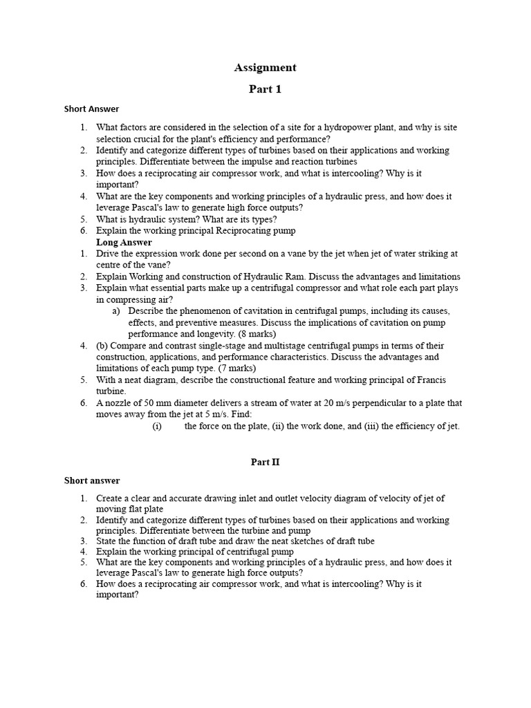 Assignment FPE | PDF | Jet Engine | Pump