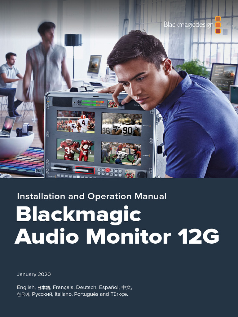 Black Magic-Audio Monitor-12g | PDF | Digital Audio | Computer Network