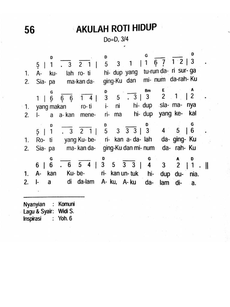 Akulah Roti Hidup | PDF