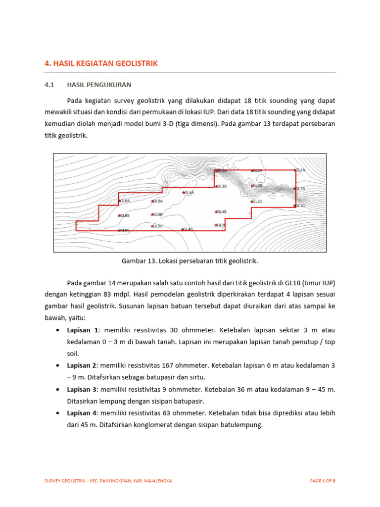 Sample Report Geolistrik - Majalengka - 2 | PDF