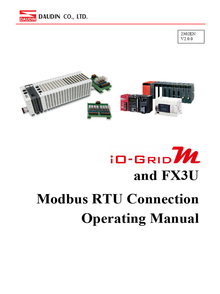 iO-GRID M Modbus RTU Connection Operating Manual (FX3U) EN | PDF | Electrical Engineering ...