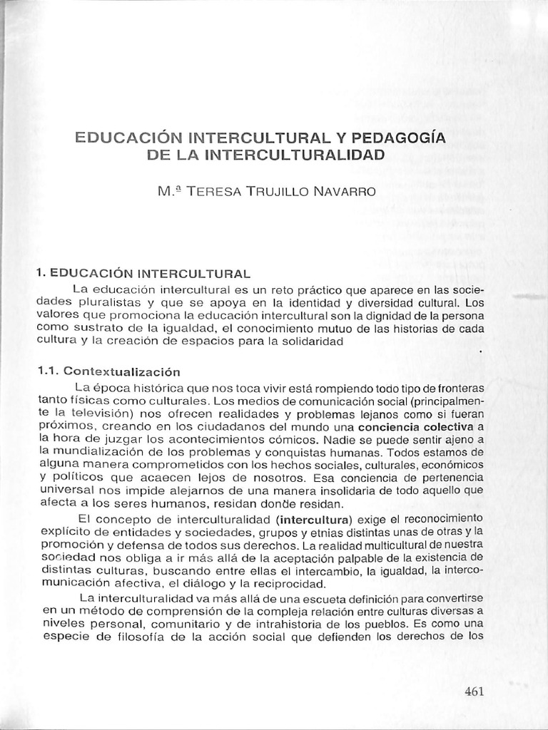 Educacion Intercultural Y Pedagogia Pdf