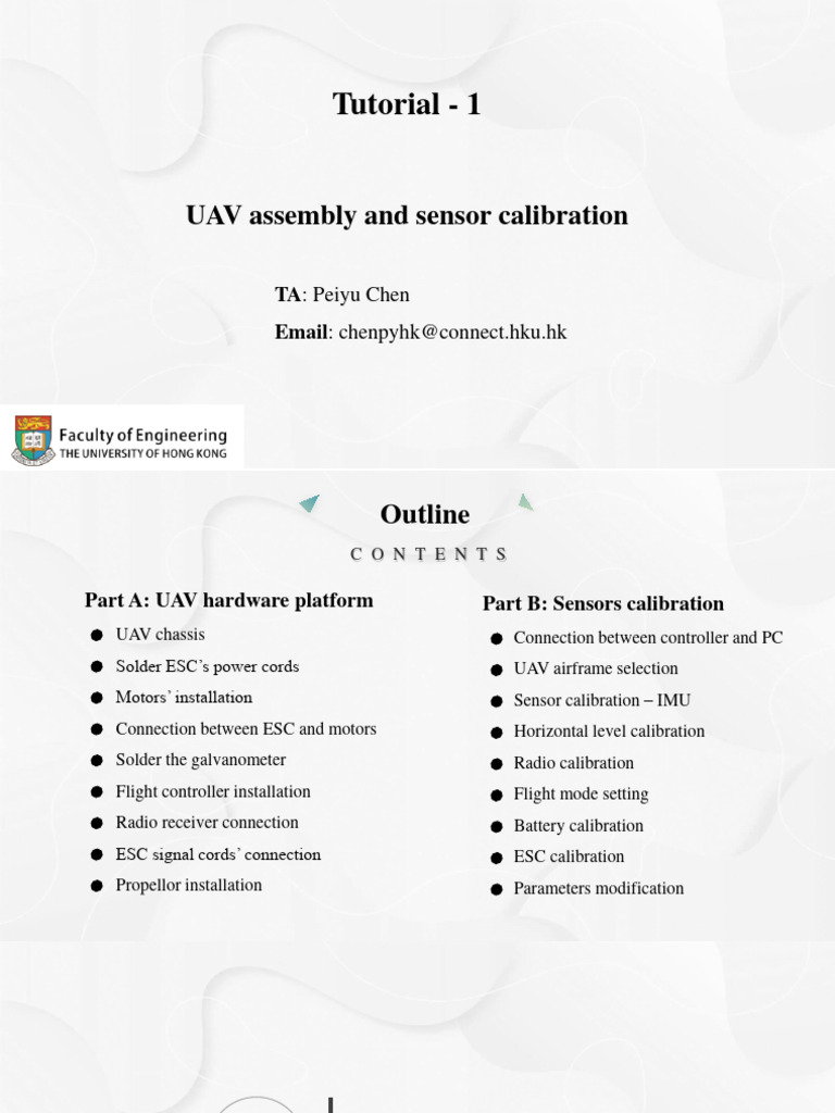 UAV Assembly & Sensor Calibration Guide | PDF | Accelerometer | Gyroscope