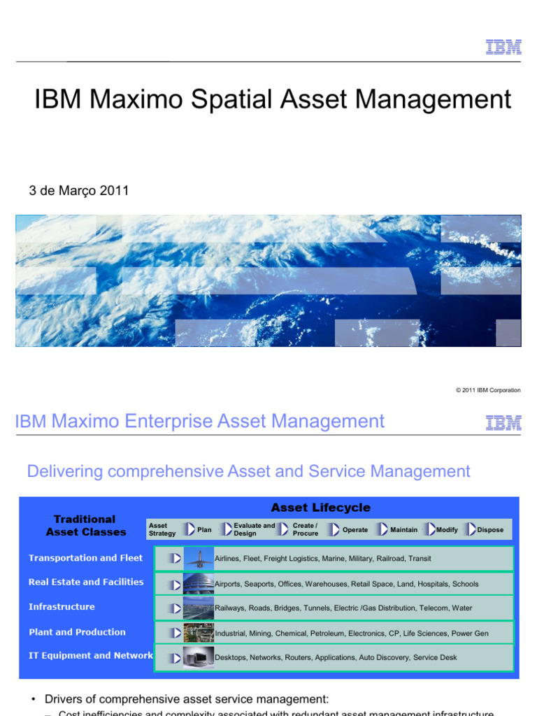 IBM Maximo Spatial Asset Management - MAPS | PDF | Esri | Geographic Information System