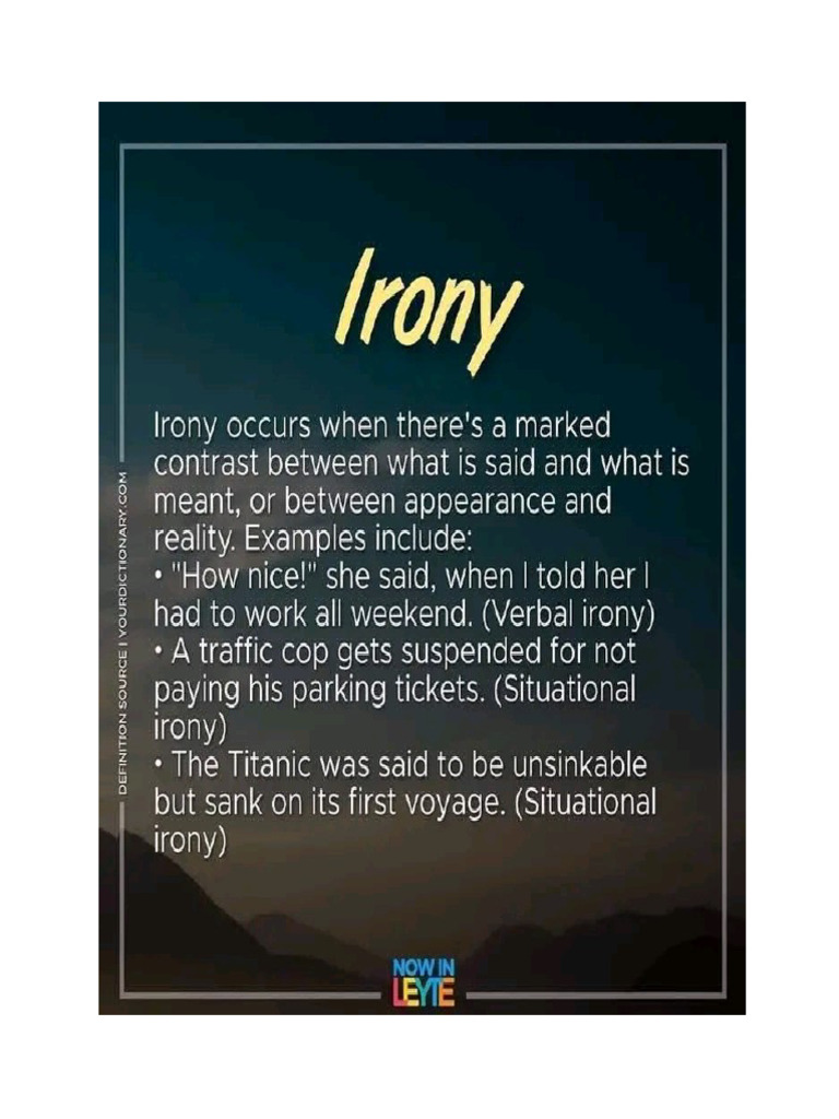 Irony | PDF
