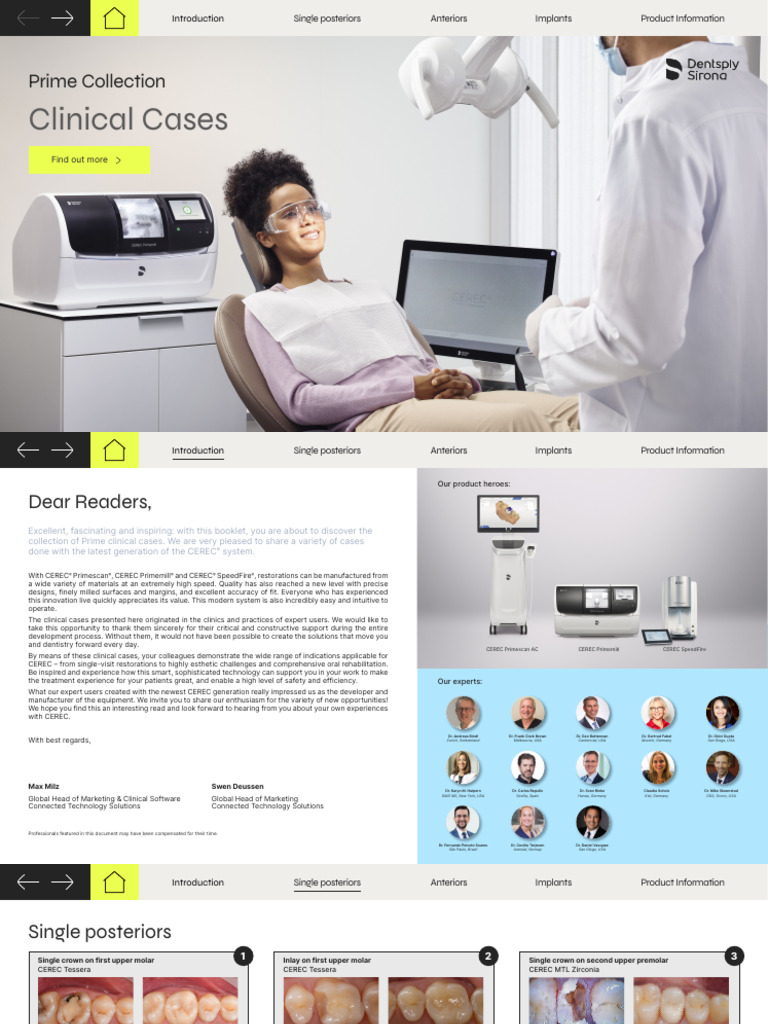 CER Brochure Prime Collection Clinical Cases en | PDF | Dental Implant ...