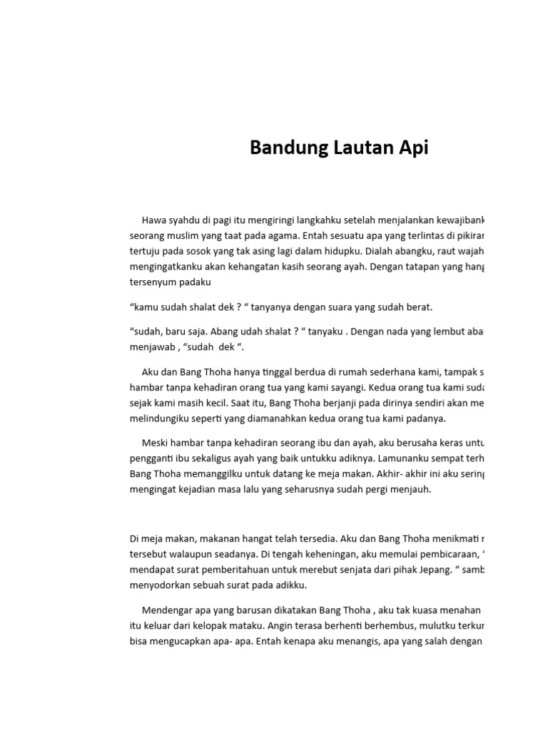 Bandung Lautan API | PDF