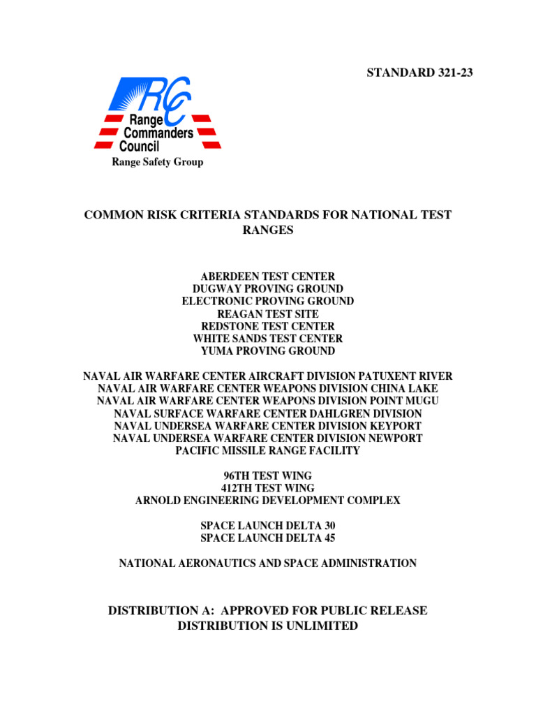 321-23 Common Risk Criteria Test Ranges | Download Free PDF | Risk ...
