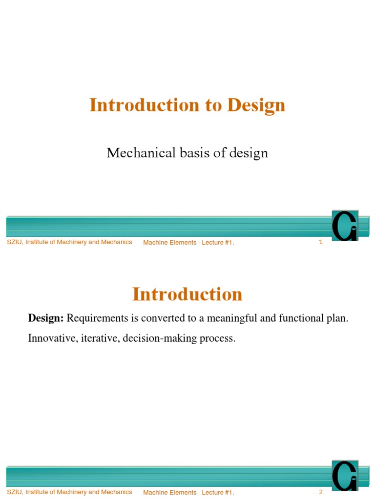 Introduction To Design: Mechanical Basis of Design | PDF | Bending ...