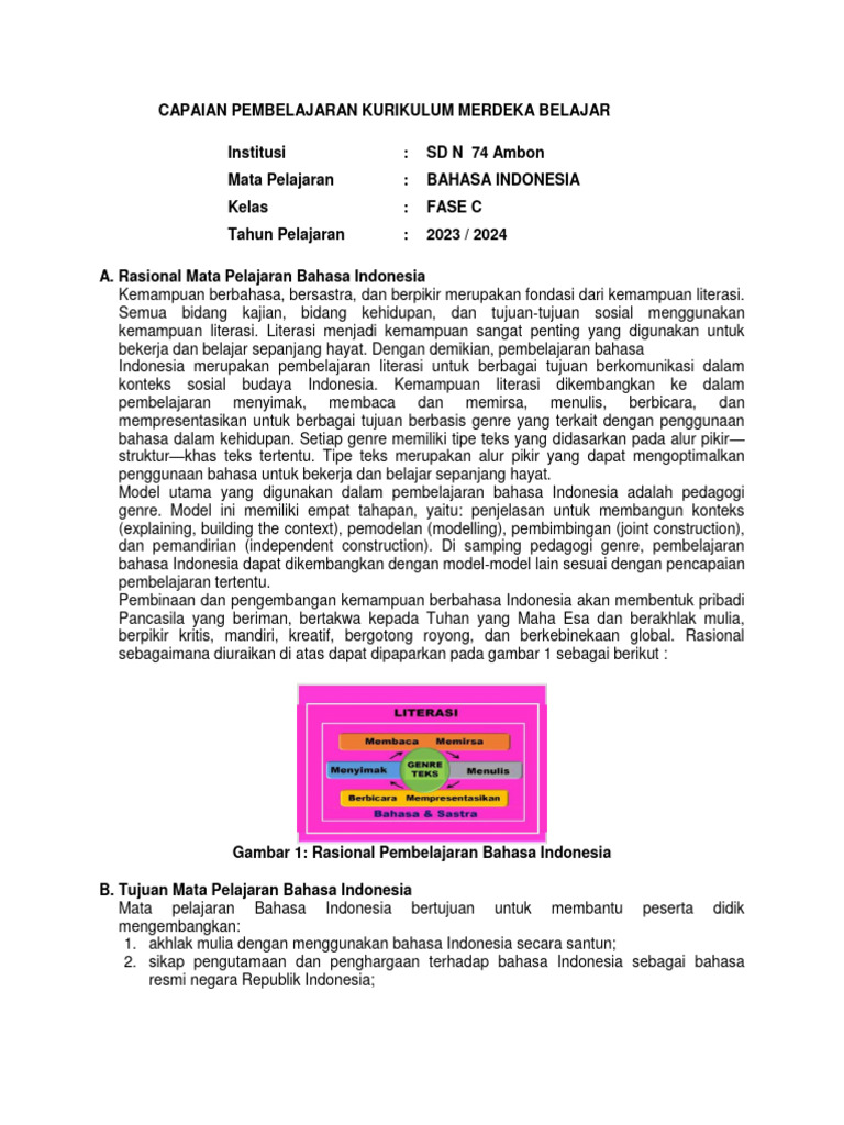 Capaian Pembelajaran Kurikulum Merdeka Belajar | PDF | Karier & Perkembangan