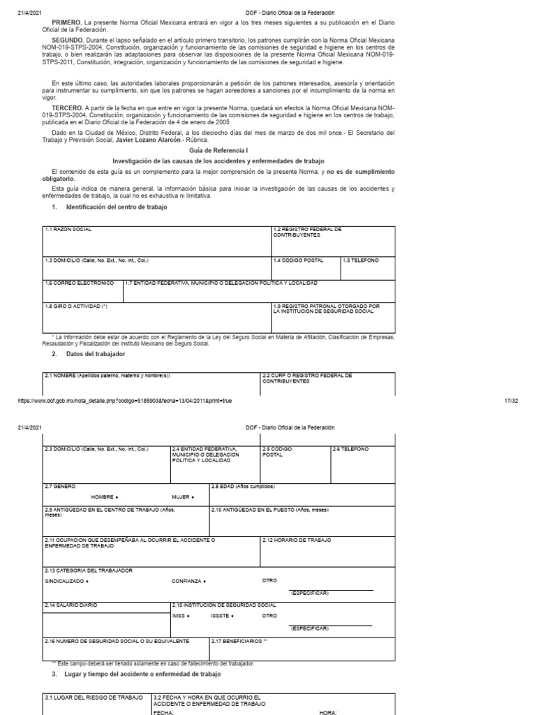 Norma Oficial Mexicana NOM-019-STPS-2011 | PDF | Radiación | Soldadura