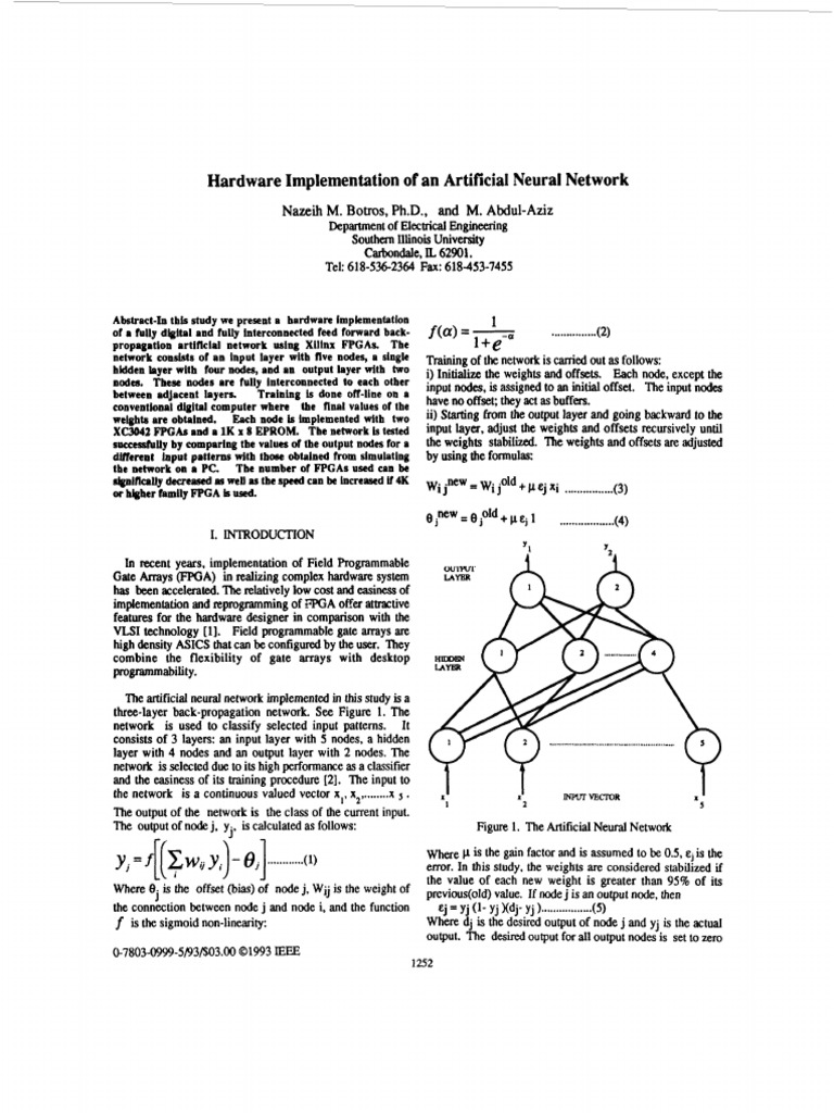 ann on fpga ieee | Download Free PDF | Field Programmable Gate Array | Computer Engineering