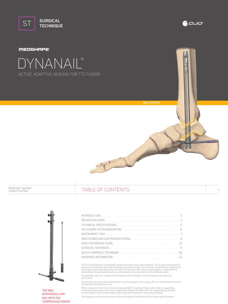 DynaNail STG Rebranded | PDF | Ankle | Screw