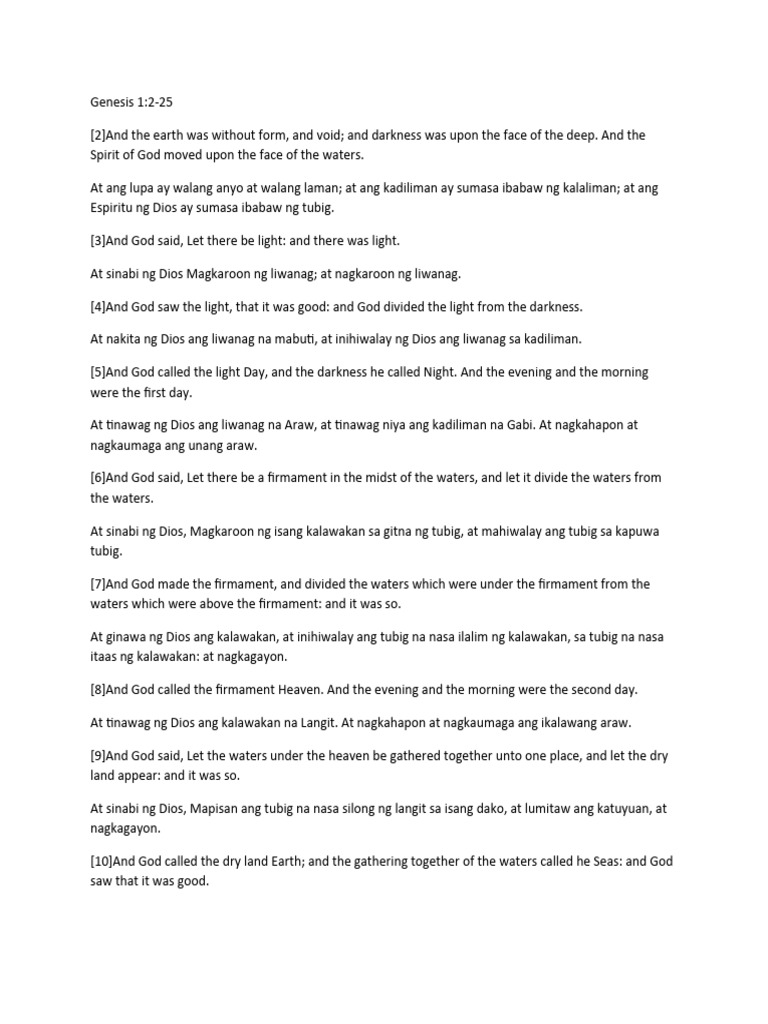 Genesis 1 - 2-25-WPS Office | PDF | Genesis Creation Narrative ...