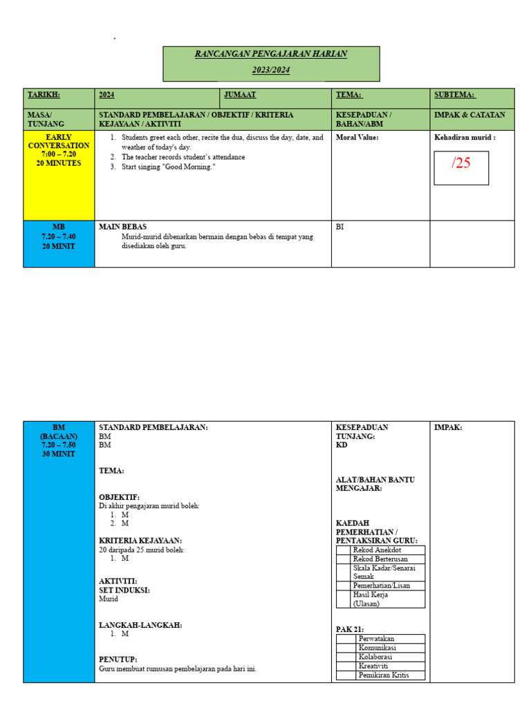 RPH JUMAAT (RANGKA) | PDF