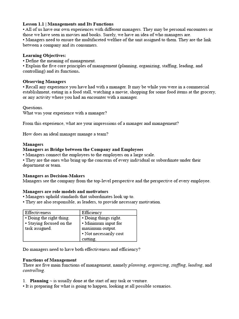 Module 1 - Organization and Management | PDF | System | Theory