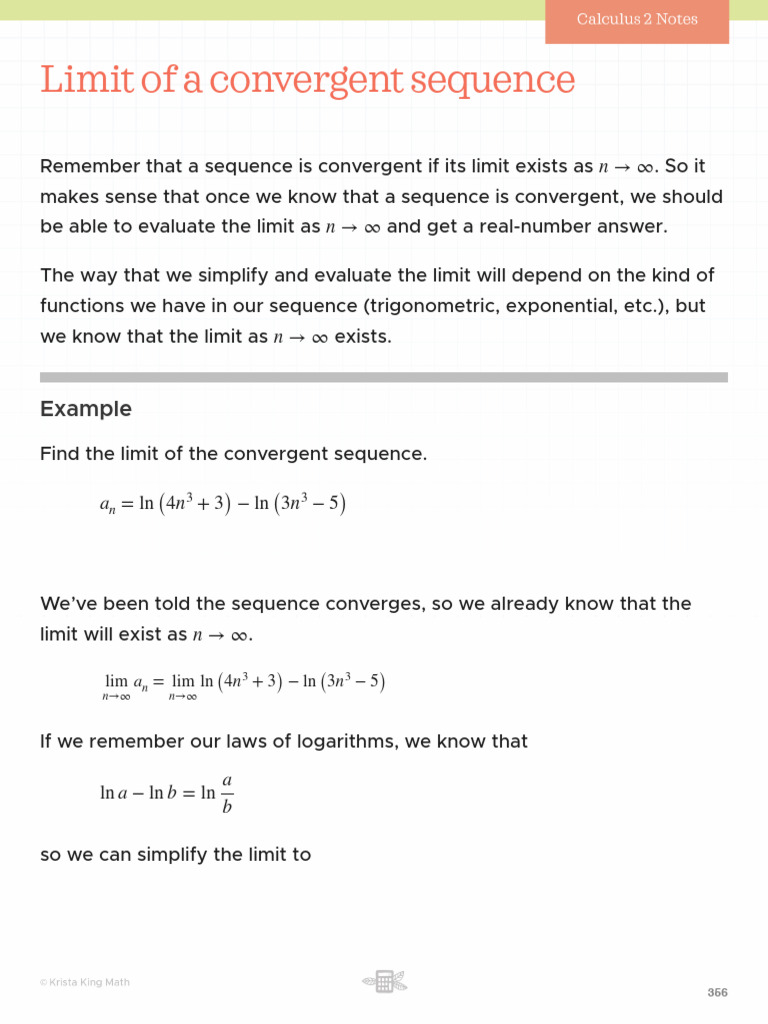 Limit Of A Convergence Sequence Pdf Limit Mathematics Discrete