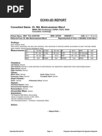 2D Echo Report Format | PDF | Heart Valve | Ventricle (Heart)