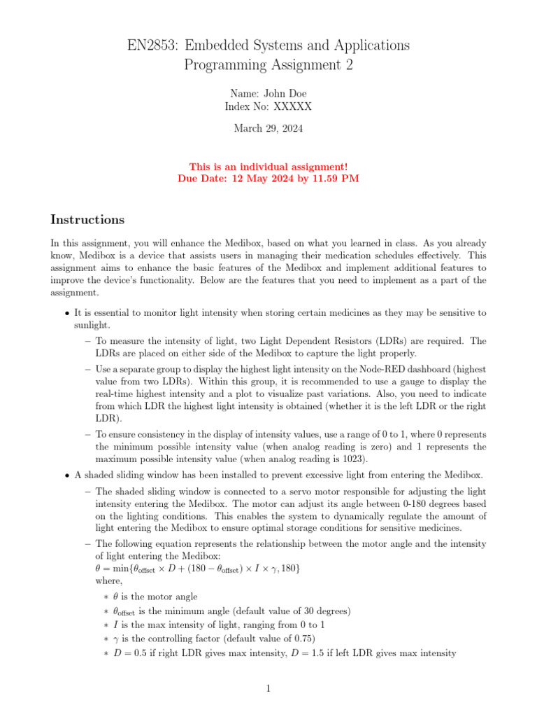 In21 EN2853 ProgrammingAssignment2 | PDF | Computing | Computer Science