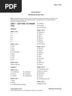 Connectivity Level 2 Answer Key | PDF | Foods