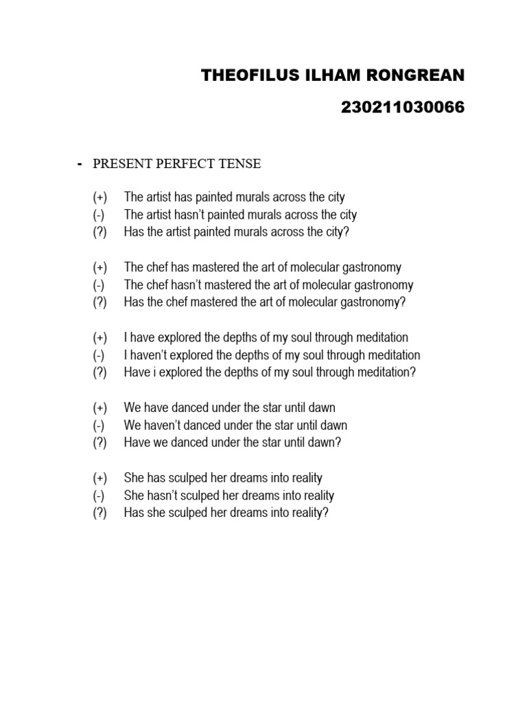 Theo Rongrean English Assignment | PDF